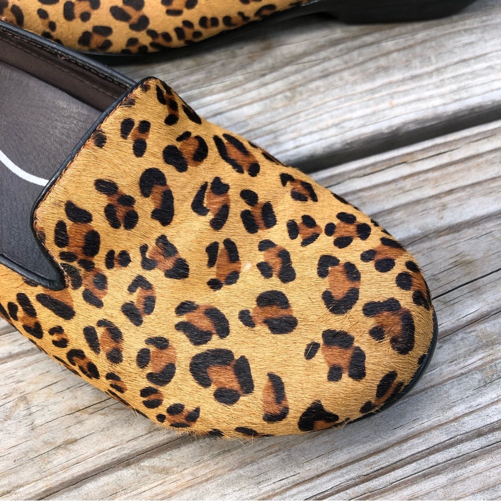Dansko Olivia Leopard Print Calf Hair Slip On Loafer … - Gem
